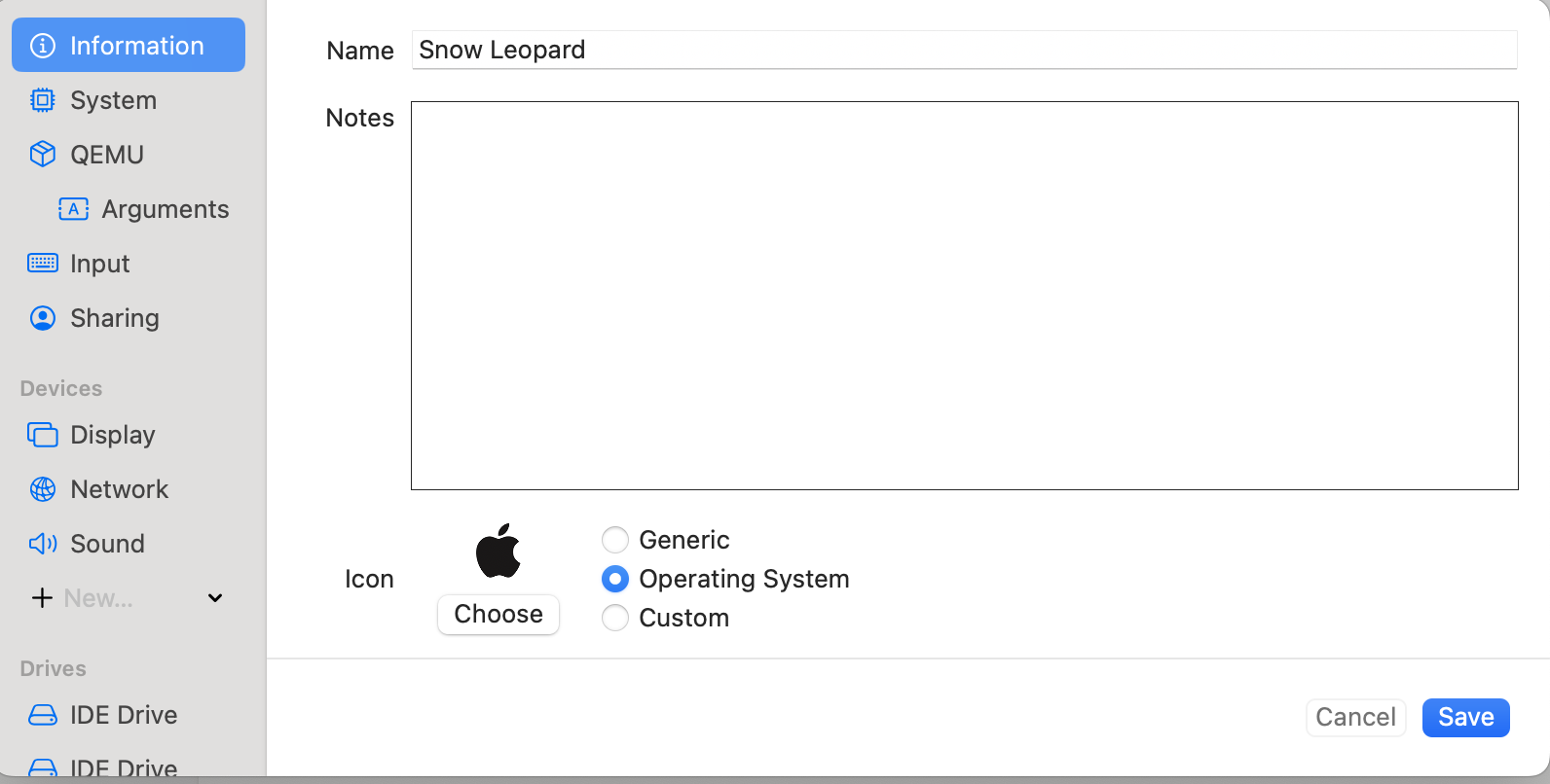 Install Snow Leopard In Qemu Utm And Vmware Fusion Macrumors Forums