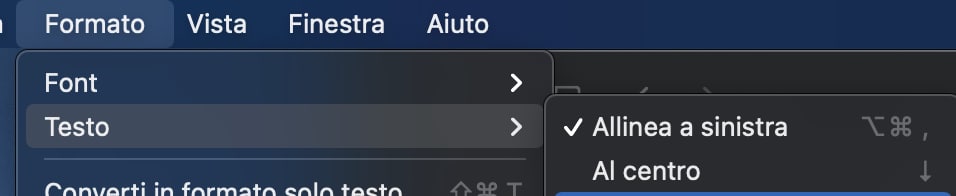 Down Arrow Key Shortcut For Align Text Center MacRumors Forums