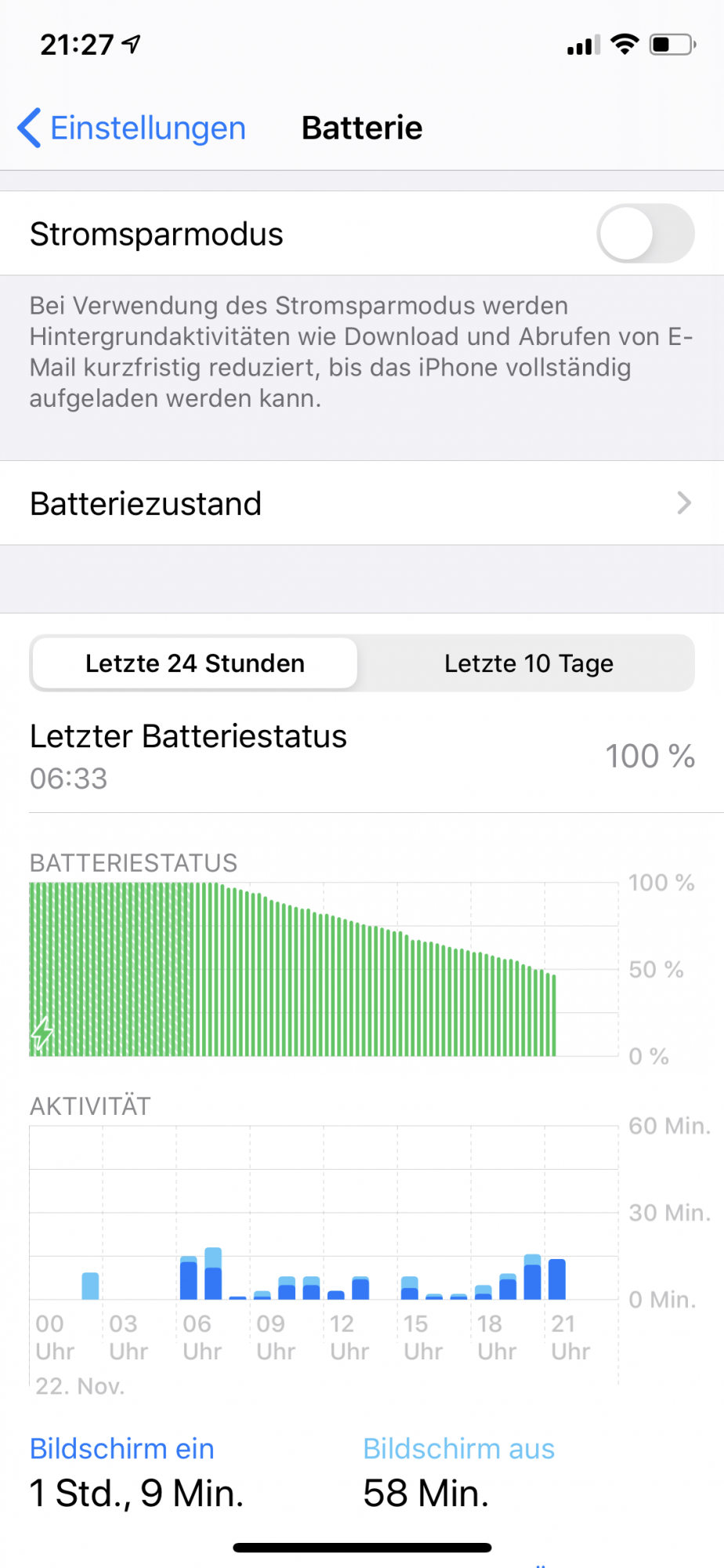 Battery life iphone 11 store