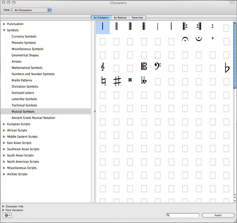 Missing Character Palette Symbols Macrumors Forums 