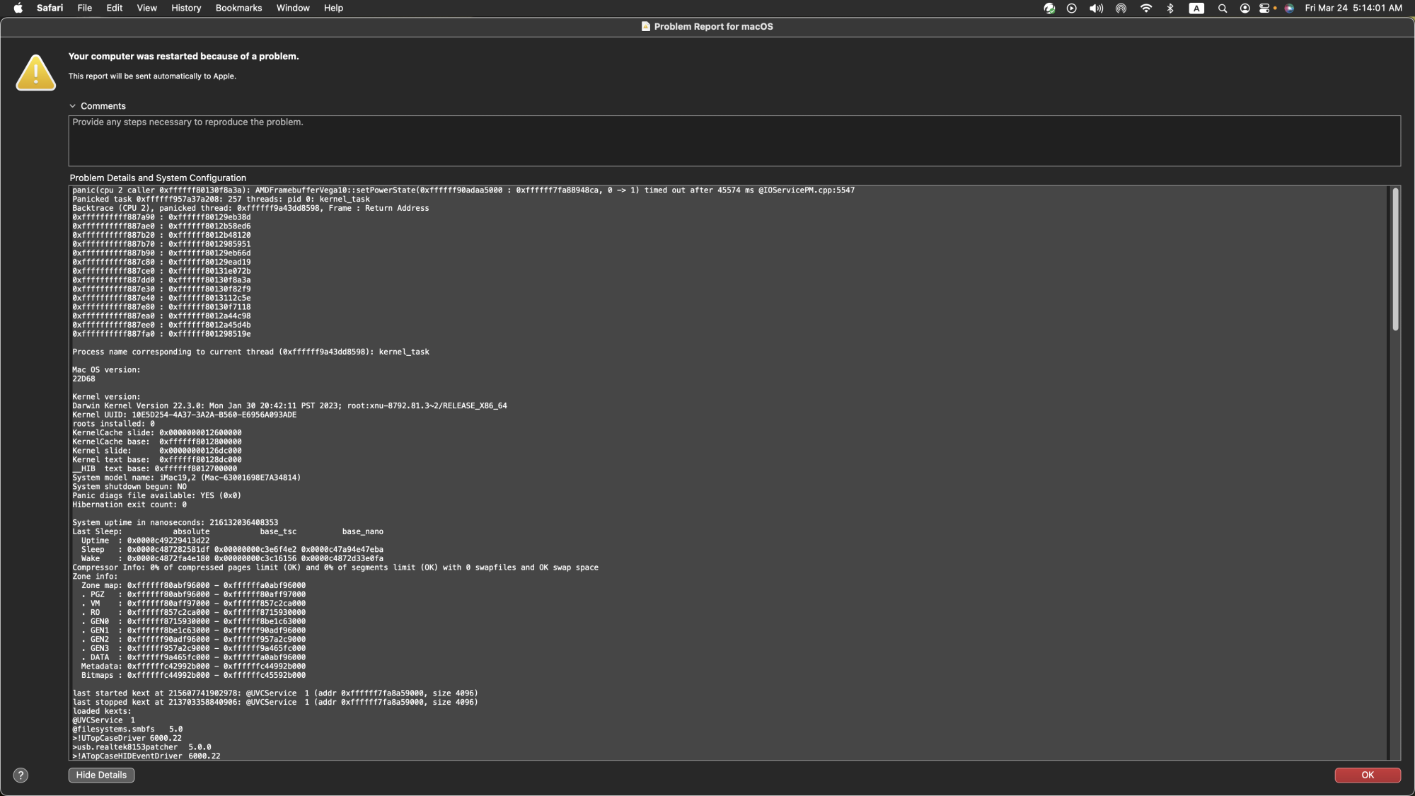 Ventura Kernel Panics While On Sleep And Other USB Issues MacRumors 