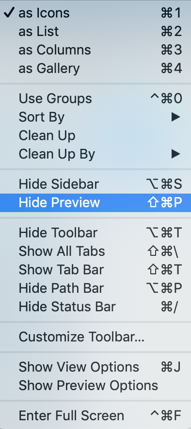 Can't hide preview column in Finder | MacRumors Forums Can't hide preview column in Finder | MacRumors Forums