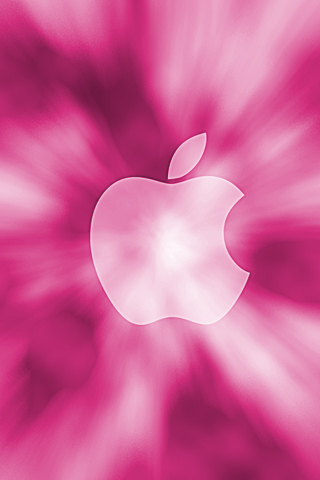Hot Pink Apple Wallpaper