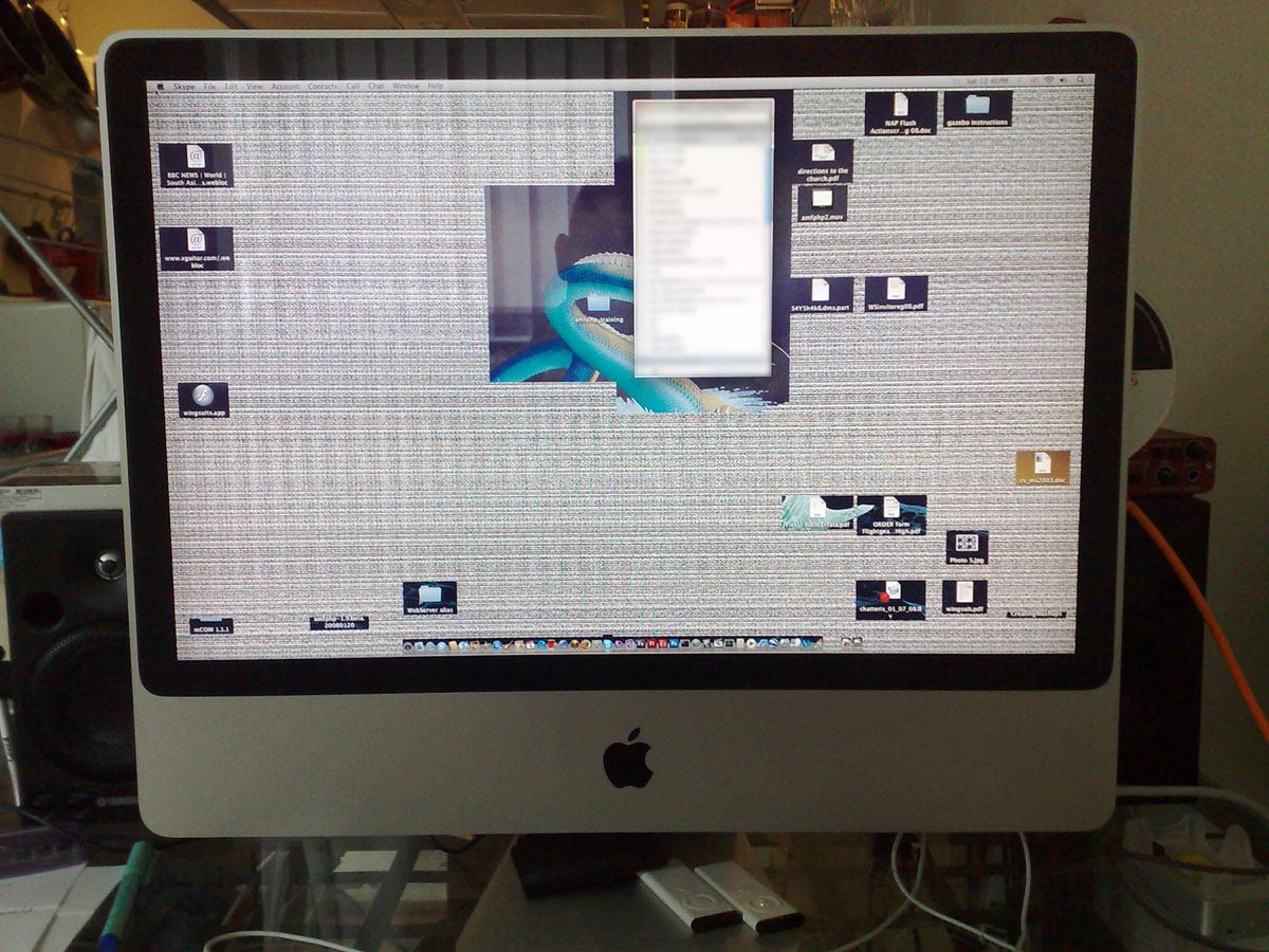 HELP!: iMac display starting up with 'white noise'!! | MacRumors Forums