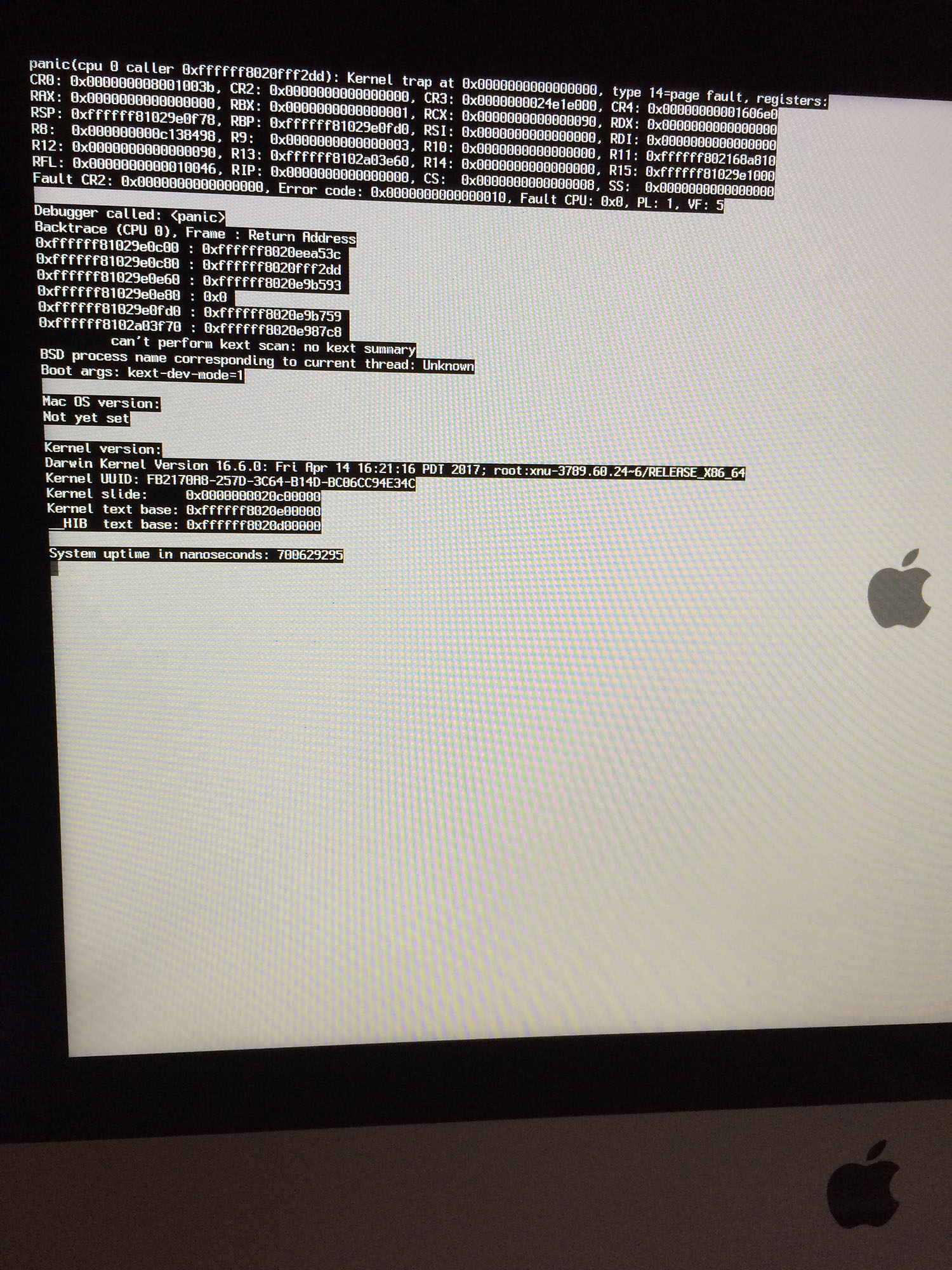 Kernel panic at boot | MacRumors Forums Kernel panic at boot | MacRumors Forums