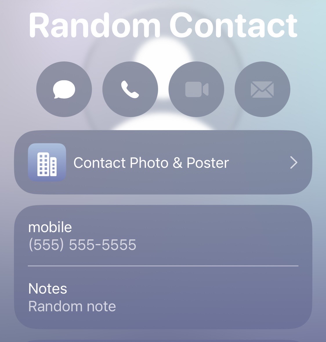 iOS 26 Change Contacts Background Color | MacRumors Forums