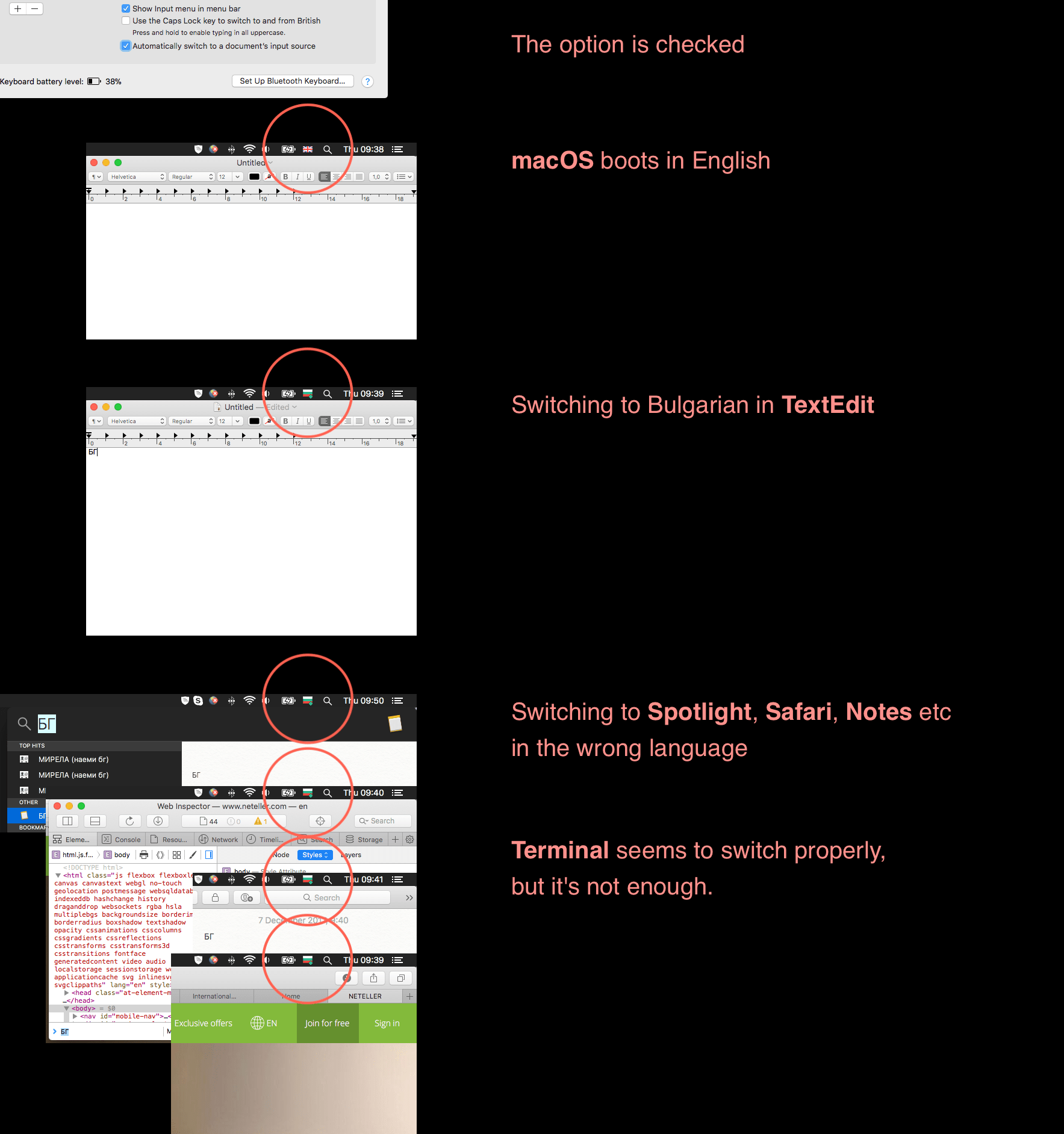 13yo Bug Macos Doesnt Remember Each Apps Input Language Macrumors Forums 3661