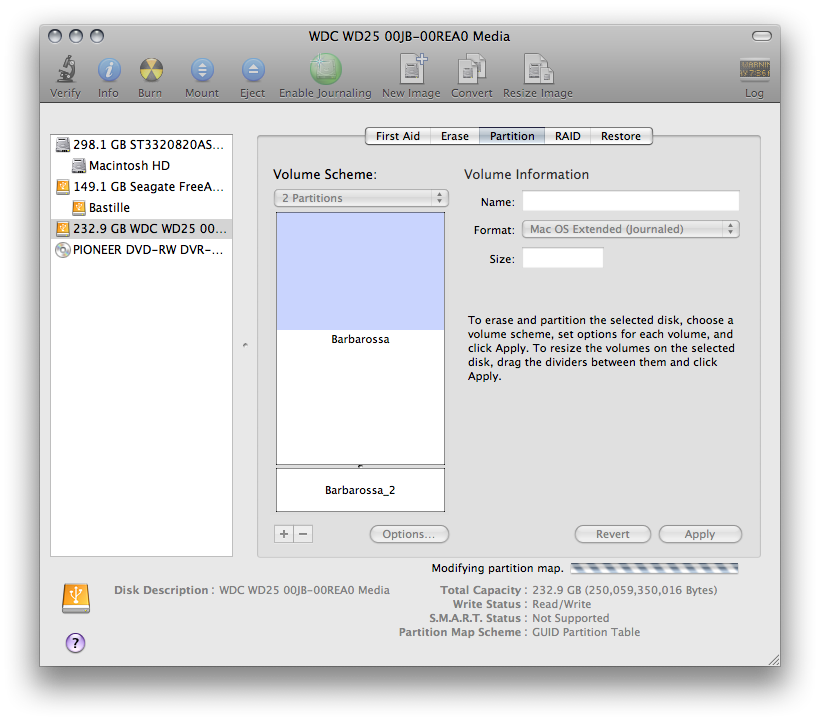 Disk Utility froze while partitioning | MacRumors Forums Disk Utility froze while partitioning | MacRumors Forums
