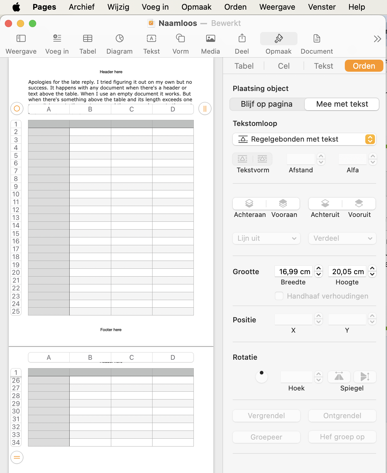 Table Across Multiple Pages in Pages? | MacRumors Forums Table Across Multiple Pages in Pages? | MacRumors Forums