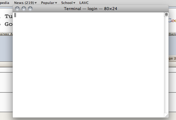 Terminal Not Working | MacRumors Forums Terminal Not Working | MacRumors Forums