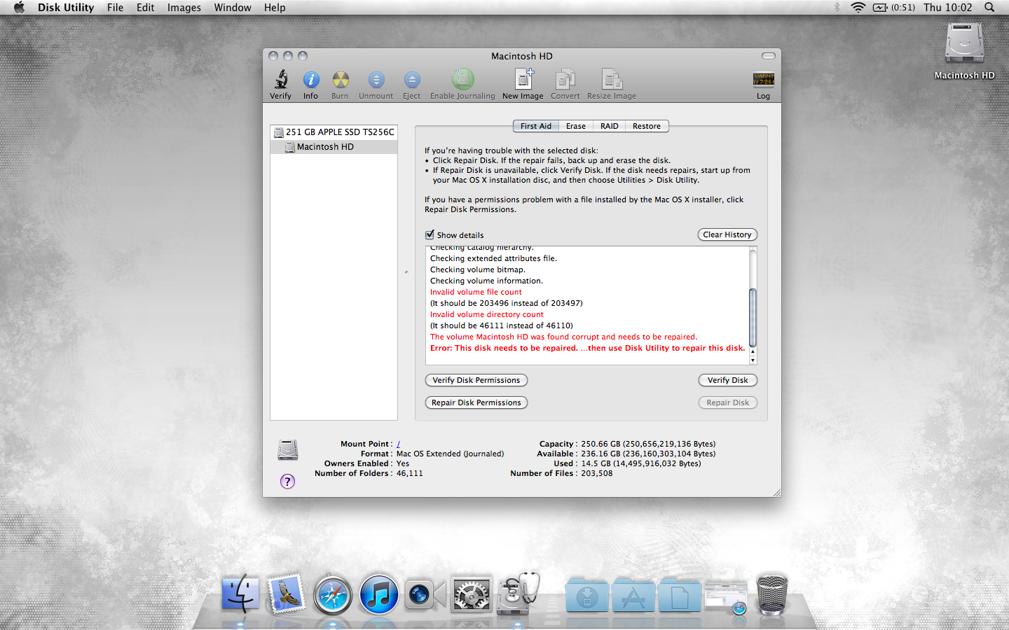 Invalid Volume File Count How Can I Fix It Macrumors Forums