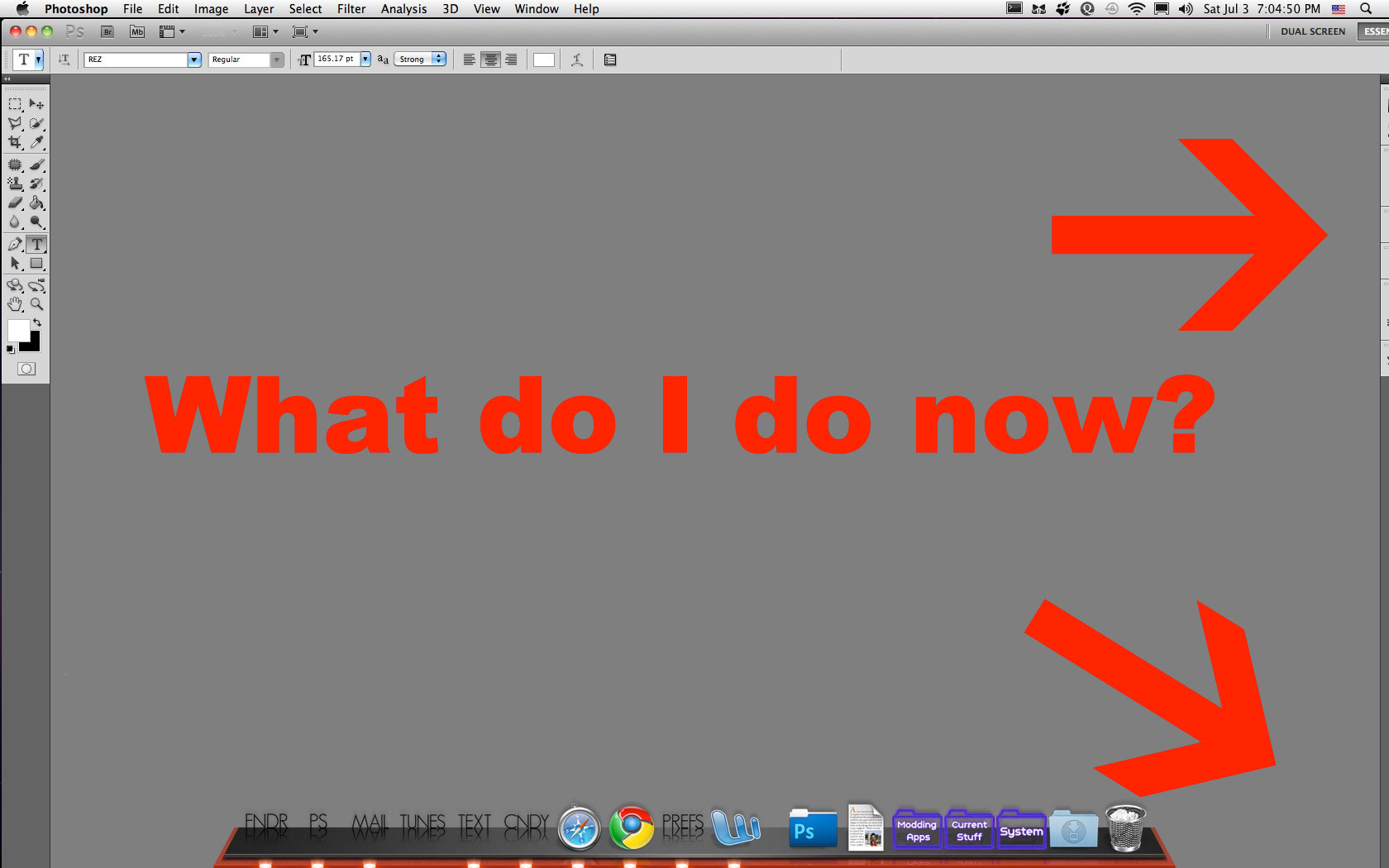 What do I do now Photoshop Screen | MacRumors Forums